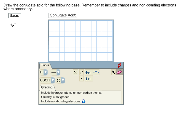 Solved Draw the conjugate acid for the following base. | Chegg.com