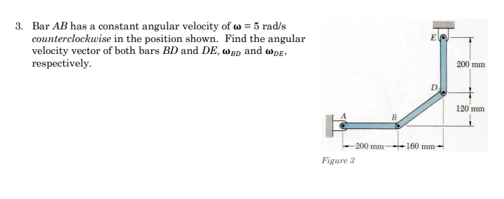 Solved Bar AB has a constant angular velocity of ?? = 5 | Chegg.com
