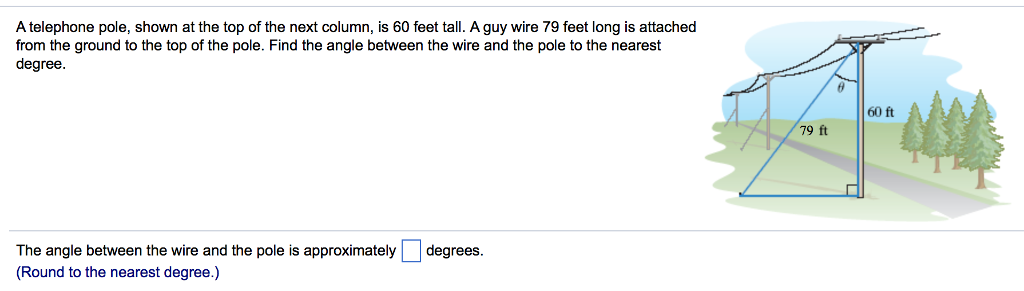 Solved A telephone pole, shown at the top of the next | Chegg.com