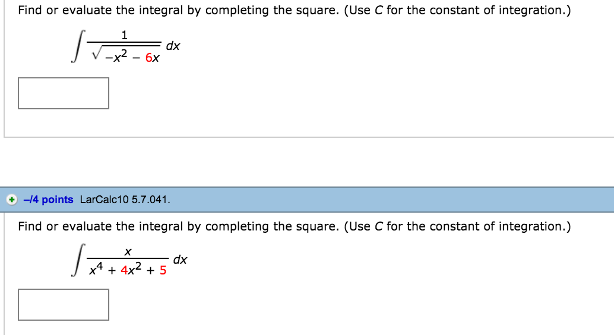 Solved Find or evaluate the integral by completing the | Chegg.com