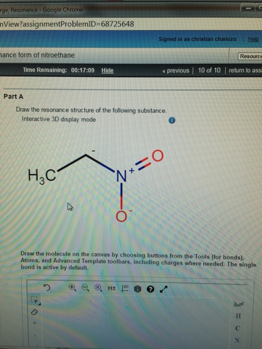 Solved Draw the resonance structure of the following | Chegg.com