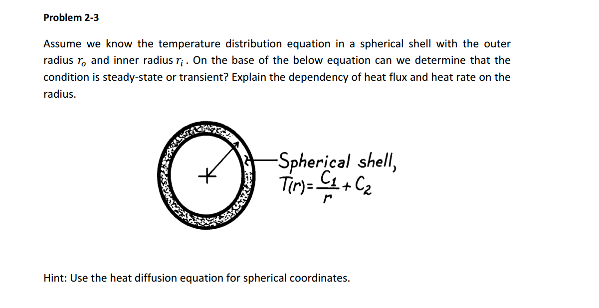 Solved Assume we know the temperature distribution equation | Chegg.com