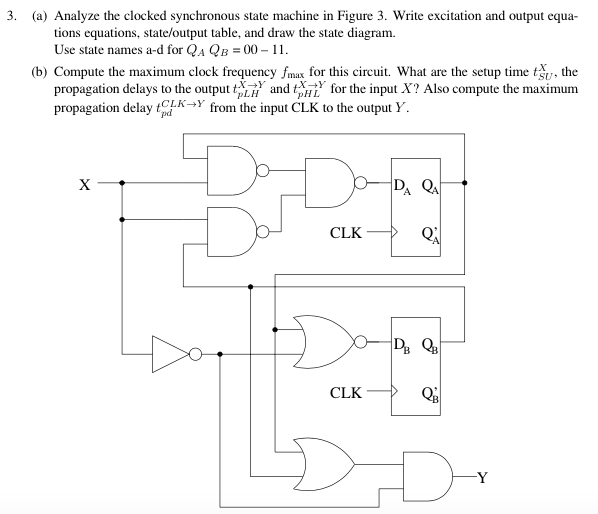 Solved Analyze the clocked synchronous stale machine in | Chegg.com