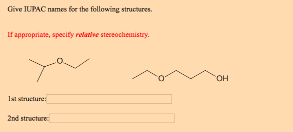 Solved Give IUPAC names for the following structures. If | Chegg.com