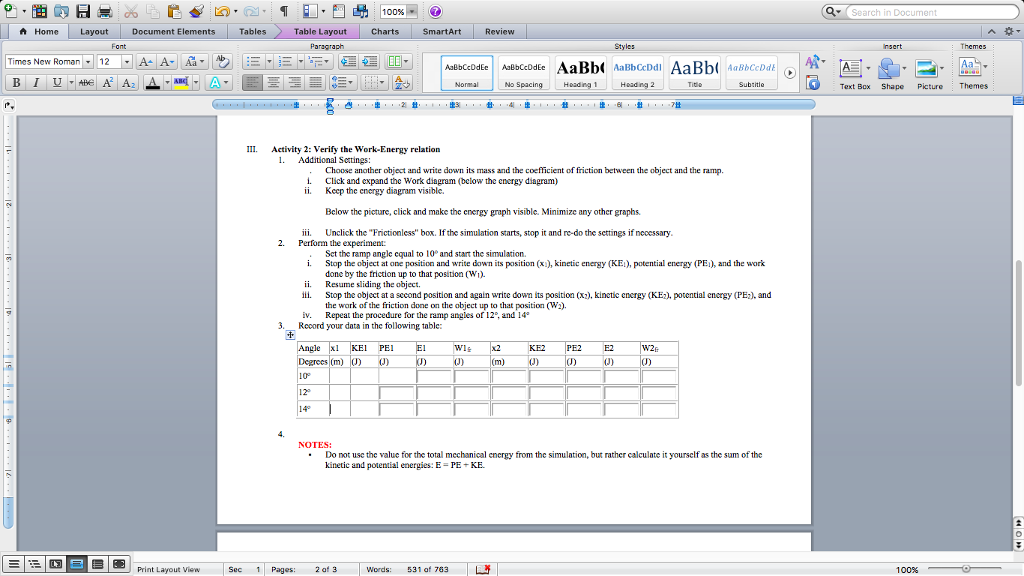 Solved 100% ne Home Layout Document Elements Tables Table | Chegg.com