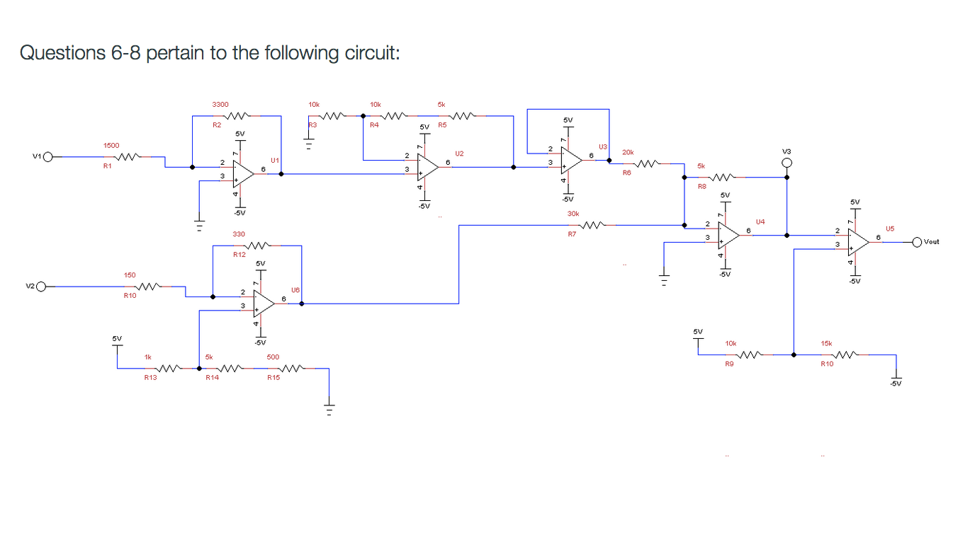 Solved 1. What configuration are op-amps U1, U2, U3, U4, | Chegg.com