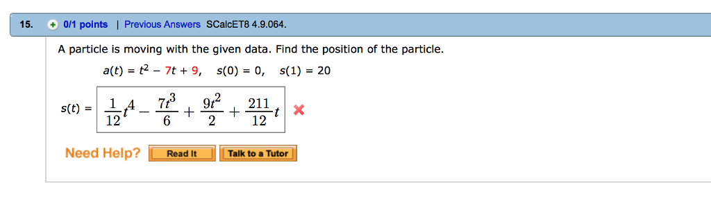 Solved A particle is moving with the given data. Find the | Chegg.com Solved A particle is moving with the given data. Find the | Chegg.com