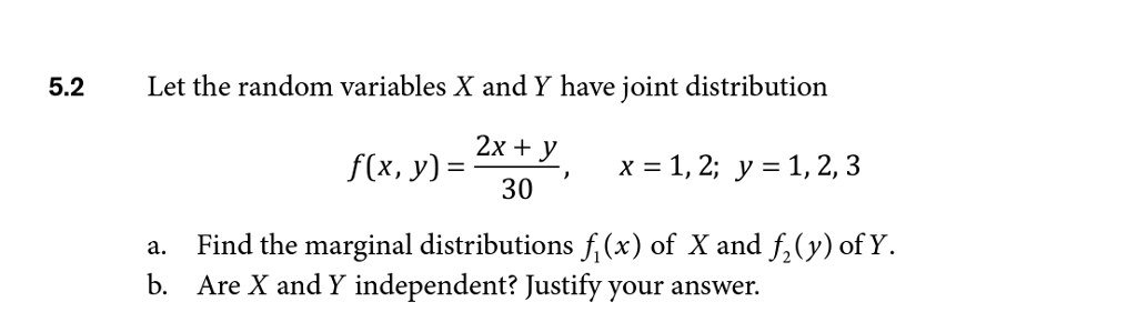 Solved Let the random variables X and Y have joint | Chegg.com