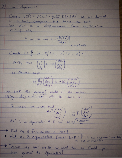 This is one problem on ion dynamics using | Chegg.com