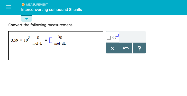 Solved O MEASUREMENT Interconverting compound SI units | Chegg.com
