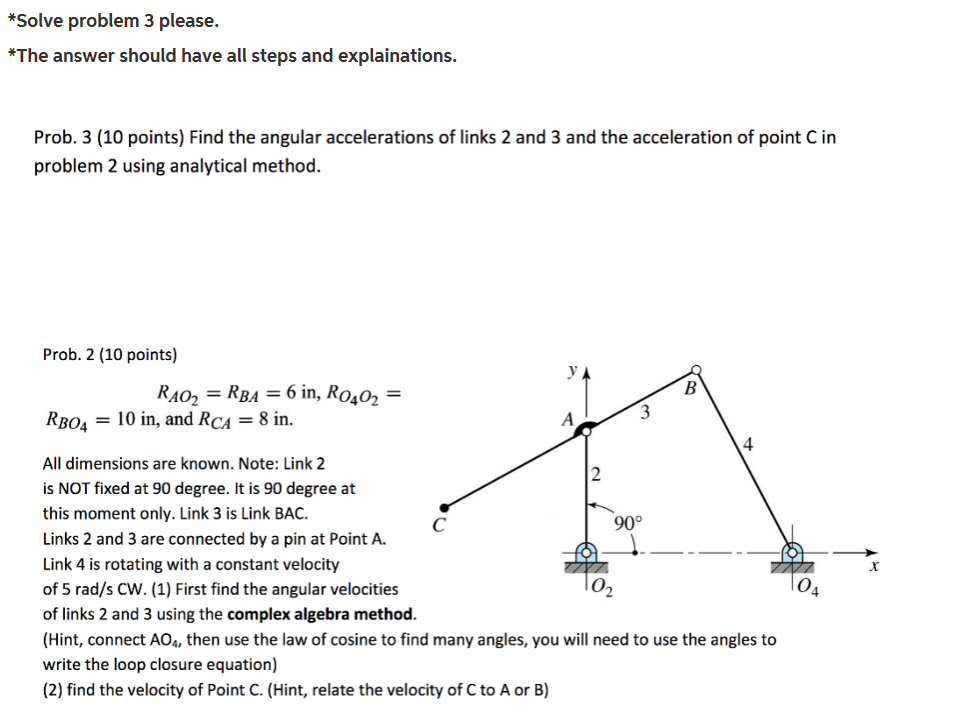 Solved *Solve problem 3 please. *The answer should have all | Chegg.com