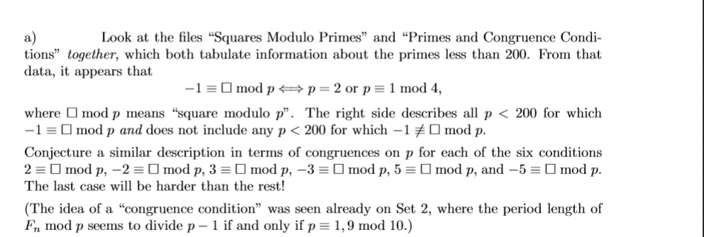 Square Modulo Sheet | Chegg.com