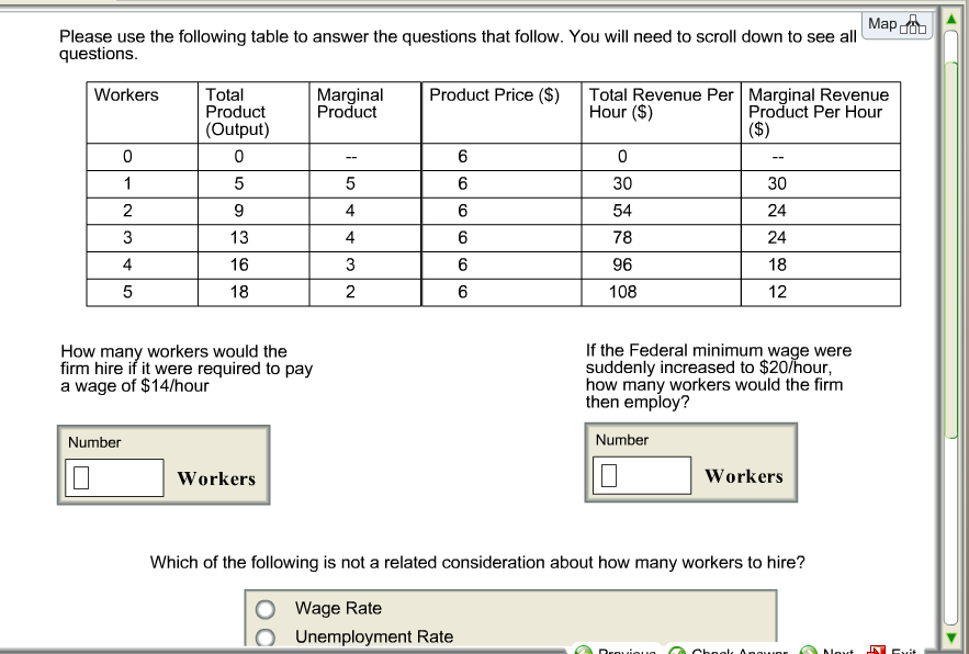Solved Map A Please use the following table to answer the | Chegg.com