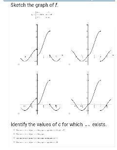 Sketch the graph of f. Identify the values of c for | Chegg.com
