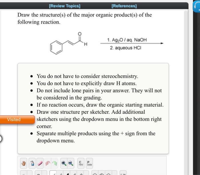 Solved Review Topics] References] Draw the structure(s) of | Chegg.com