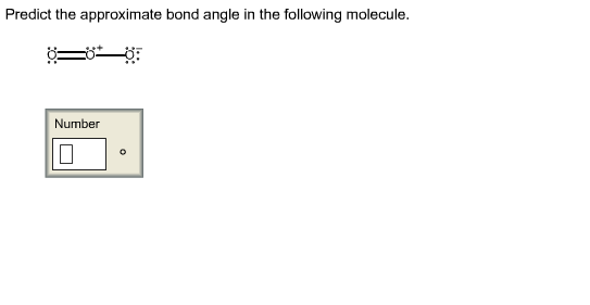 Solved Predict the approximate bond angle in the following | Chegg.com