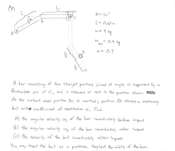 Solved A bar consisting of two straight portions joined at | Chegg.com