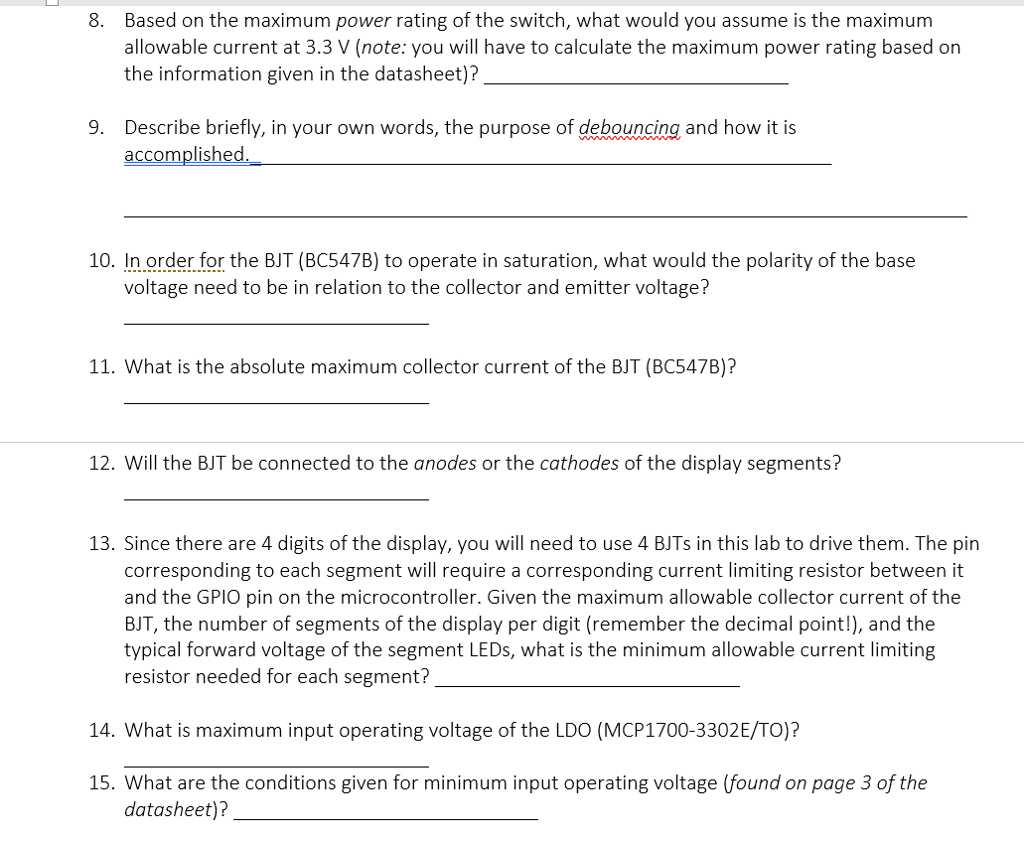 Solved Component Part Numbers TDCG1050M SKRGARD010 BC547B | Chegg.com
