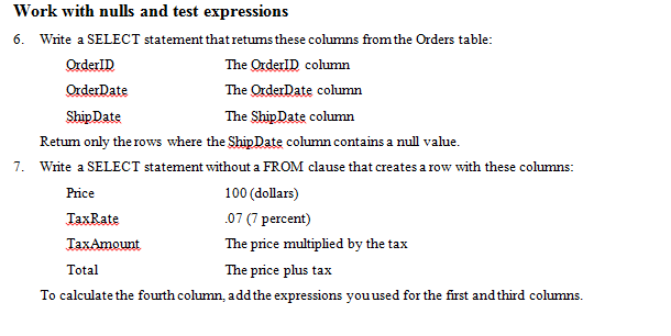 Solved Enter and run your own SELECT statements, this is SQL | Chegg.com