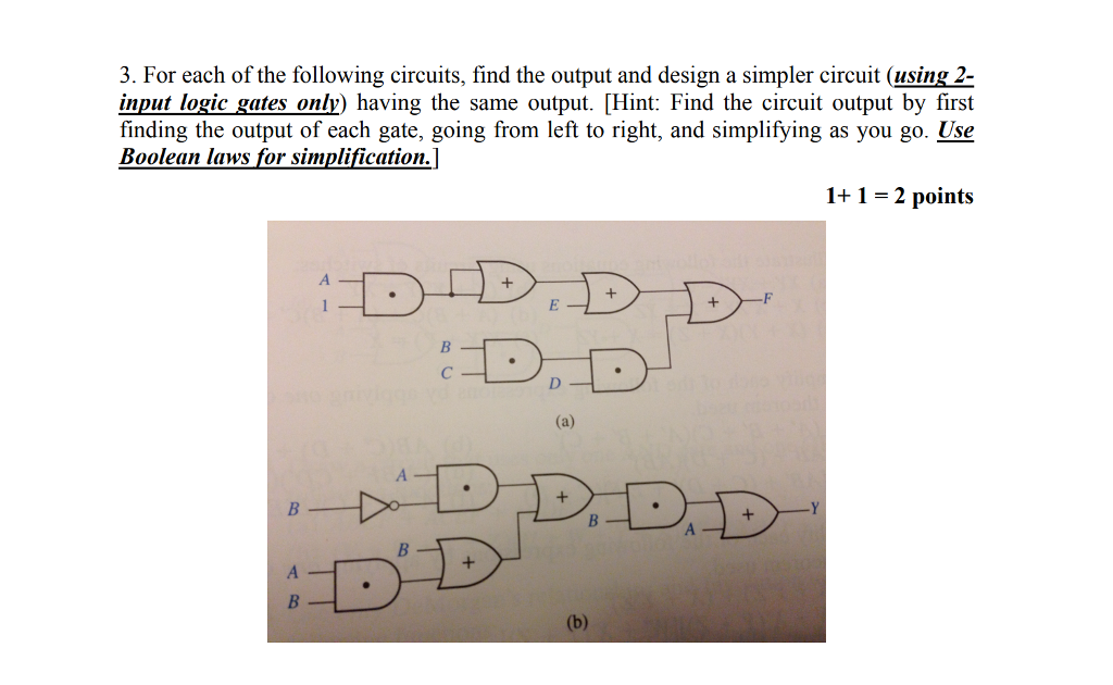 Solved 3. For each of the following circuits, find the | Chegg.com
