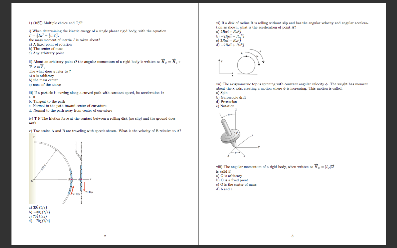 Solved When Determining The Kinetic Energy Of A Single