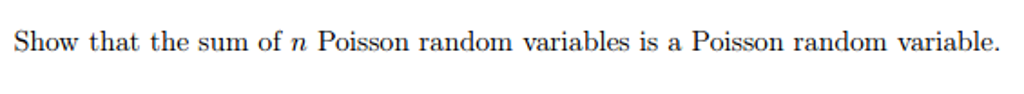 Solved Show that the sum of n Bernoulli random variables is | Chegg.com
