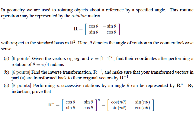 Solved In geometry we are used to rotating objects about a | Chegg.com