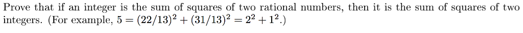 Solved Prove that if an integer is the sum of squares of two | Chegg.com