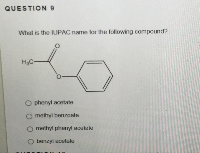 Solved What is the IUPAC name for the following compound? | Chegg.com