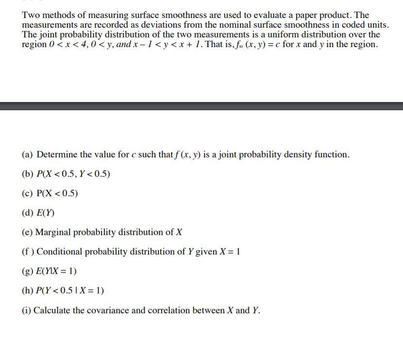 Solved Two methods of measuring surface smoothness are used | Chegg.com
