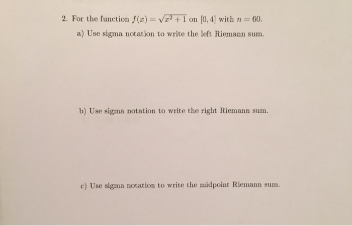 Solved: For The Function F(x) = Squareroot X^2 + 1 On [0, ... | Chegg.com
