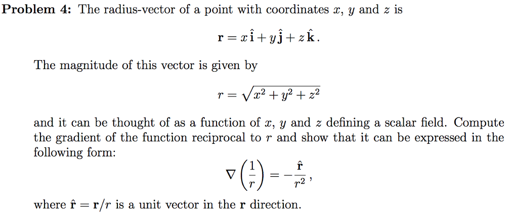 Solved Problem 4: The radius-vector of a point with | Chegg.com