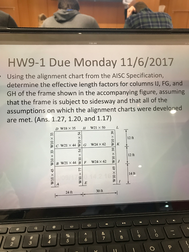 Solved 7:SE AM Hw9-1 Due Monday 11/6/2017 Using the | Chegg.com