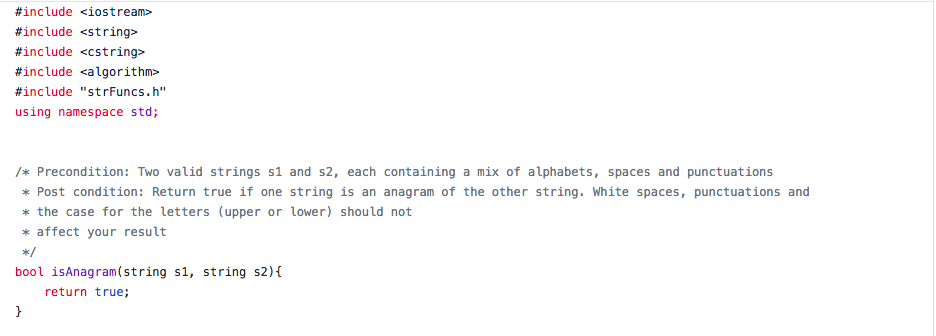 Solved In The File Strfuncscpp Write A Function Called
