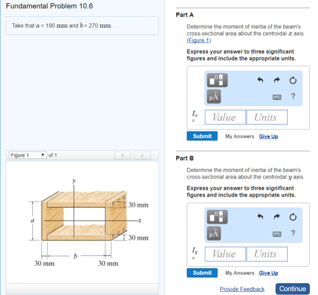 Solved Fundamental Problem 10.6 Part A Take that a = 190 mm | Chegg.com Solved Fundamental Problem 10.6 Part A Take that a = 190 mm | Chegg.com