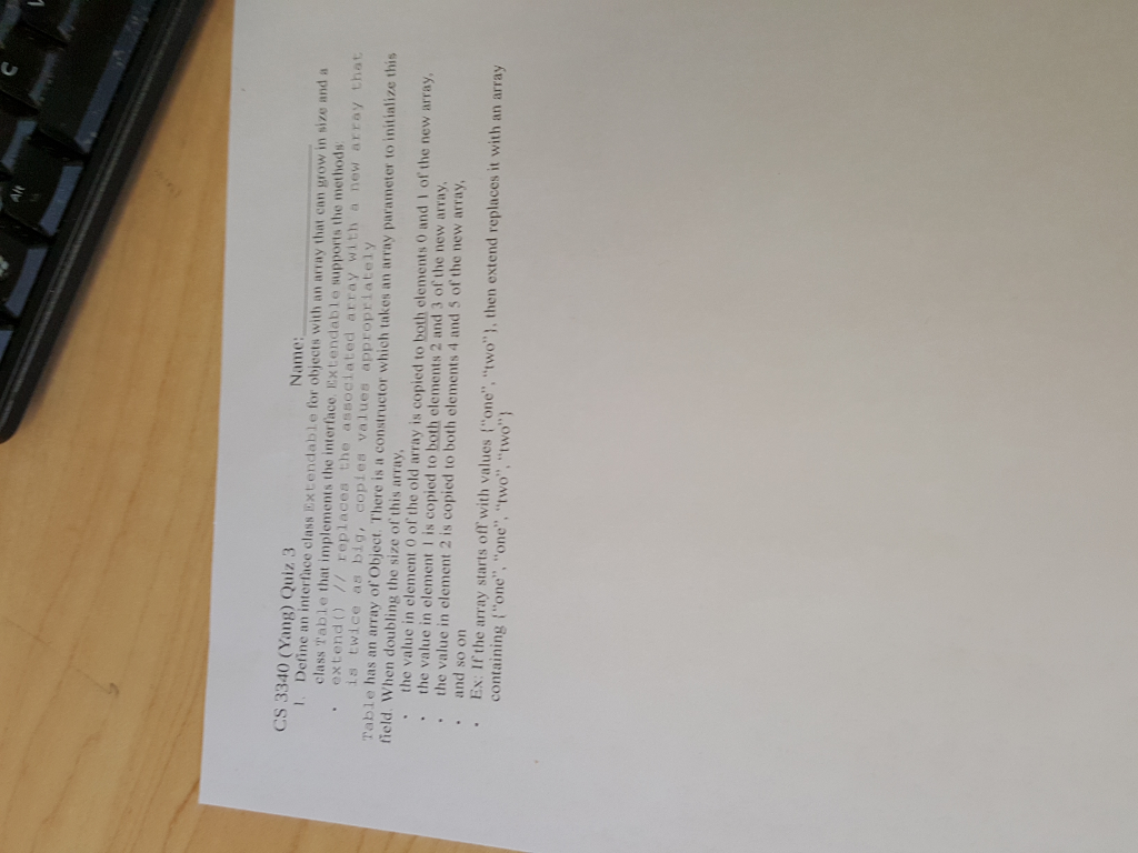 Solved Define an interface class Extendable for objects with | Chegg.com