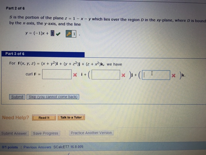 Solved Tutorial Exercise Use Stokes Theorem To Evaluate Jcf 0039