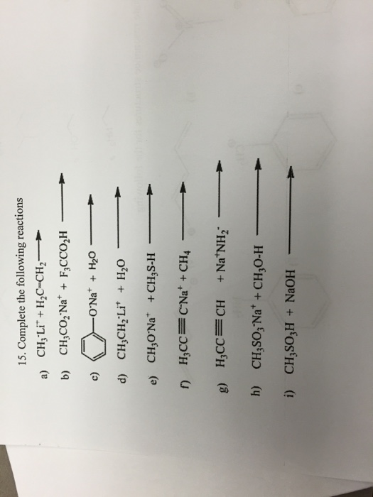 Solved Complete the following reactions | Chegg.com
