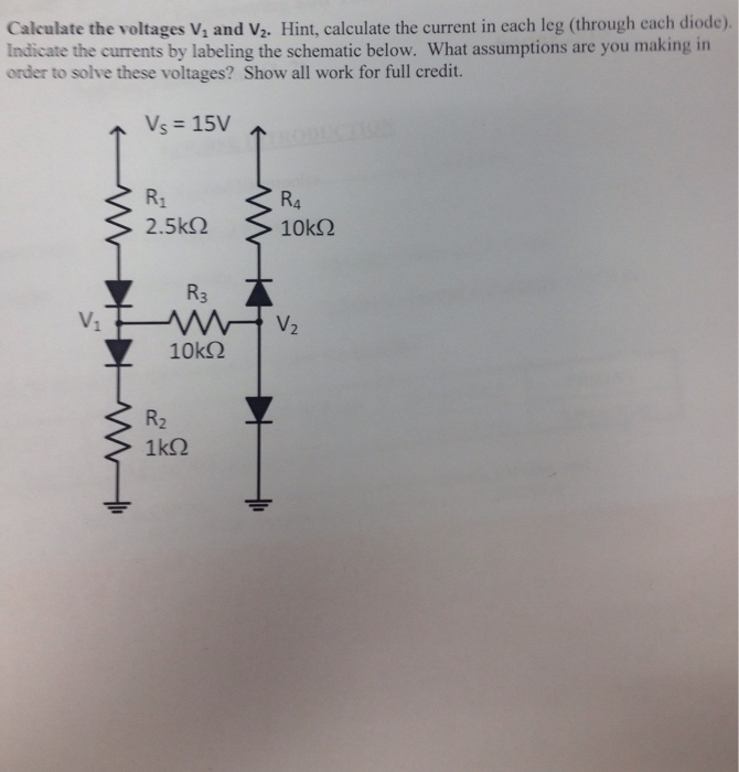 Solved Calculate the voltages v1 and v2. Hint, calculate the | Chegg.com Solved Calculate the voltages v1 and v2. Hint, calculate the | Chegg.com