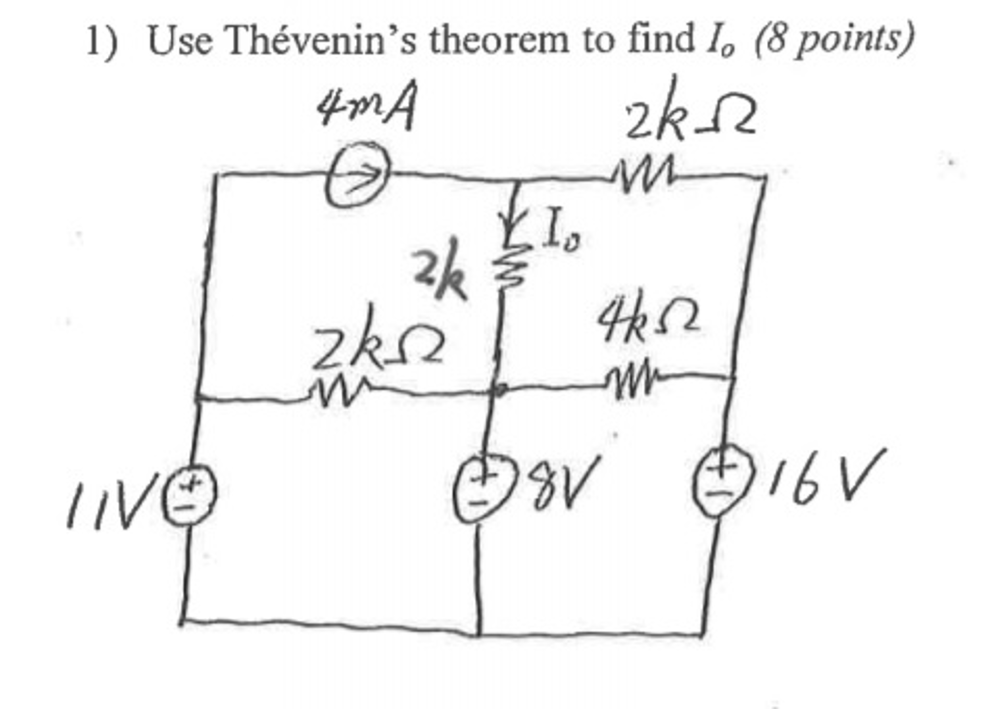 Solved Use Thevenin's theorem to find I_o | Chegg.com