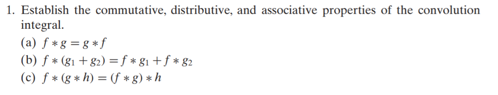 Solved 1. Establish the commutative, distributive, and | Chegg.com