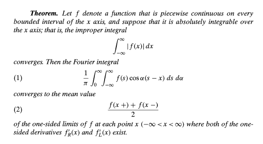 Solved For clarification of the theorem, it goes as follows | Chegg.com