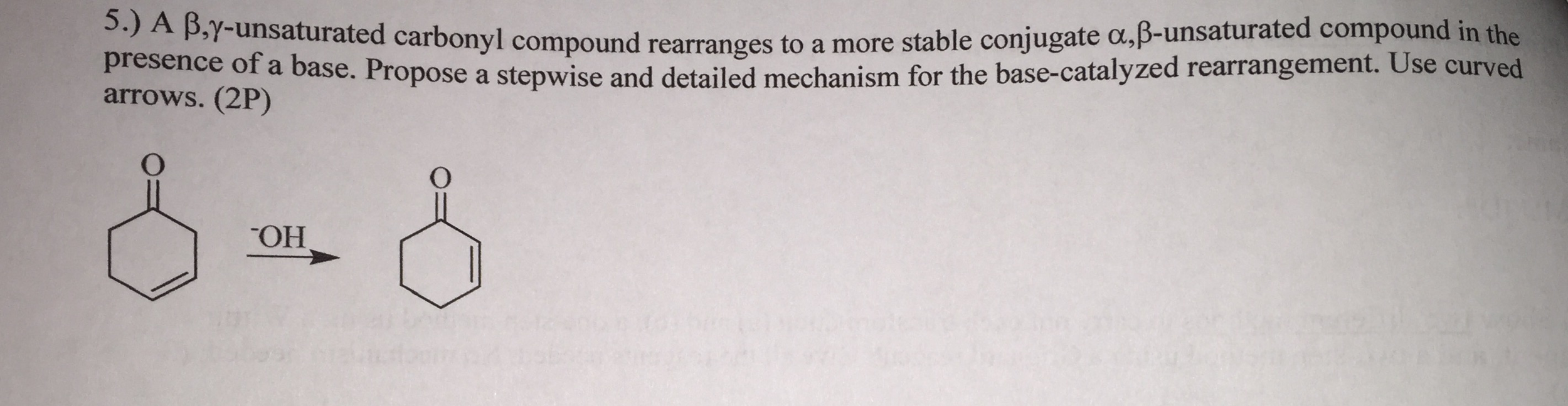 Solved A beta, gamma-unsaturated carbonyl compound | Chegg.com