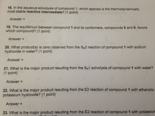 Use the following compound when answering questions | Chegg.com