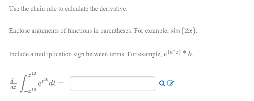 Solved Use the chain rule to calculate the derivative | Chegg.com
