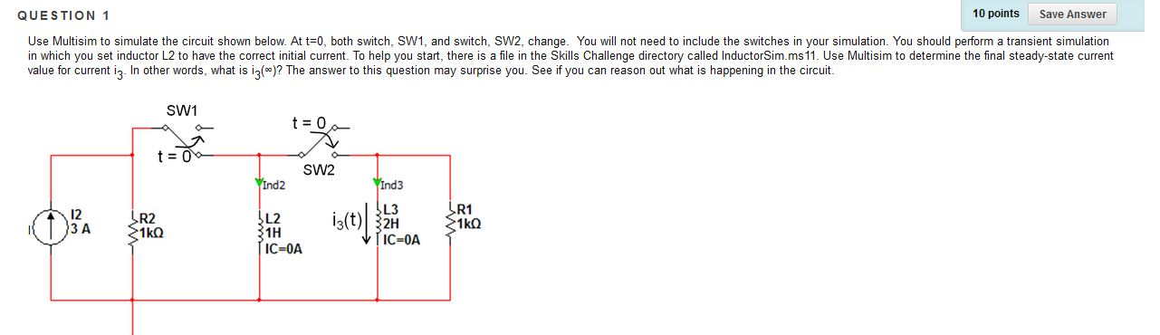 Solved Use Multisim to simulate the circuit shown below. At | Chegg.com