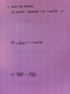Solved Verify the Identity. (sec(theta) - 2)(Sec(theta) + | Chegg.com