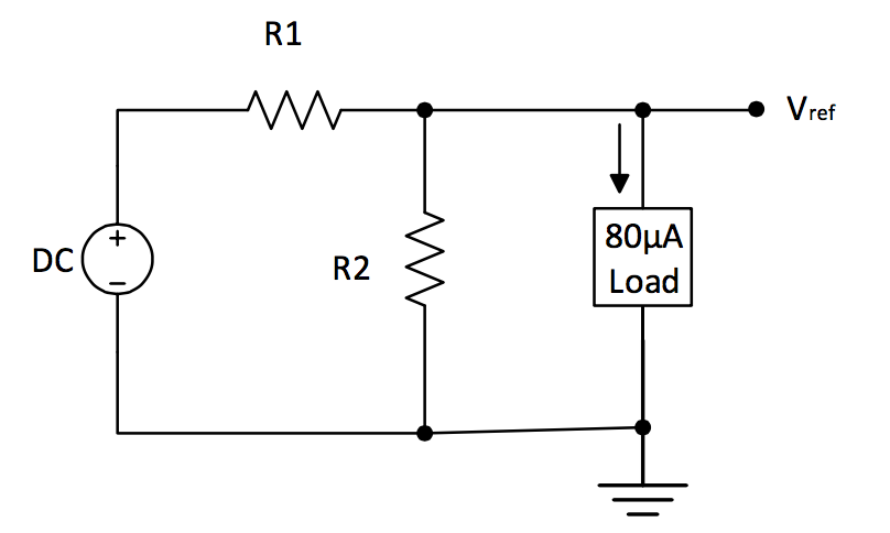 Solved Design a voltage divider to provide a reference | Chegg.com