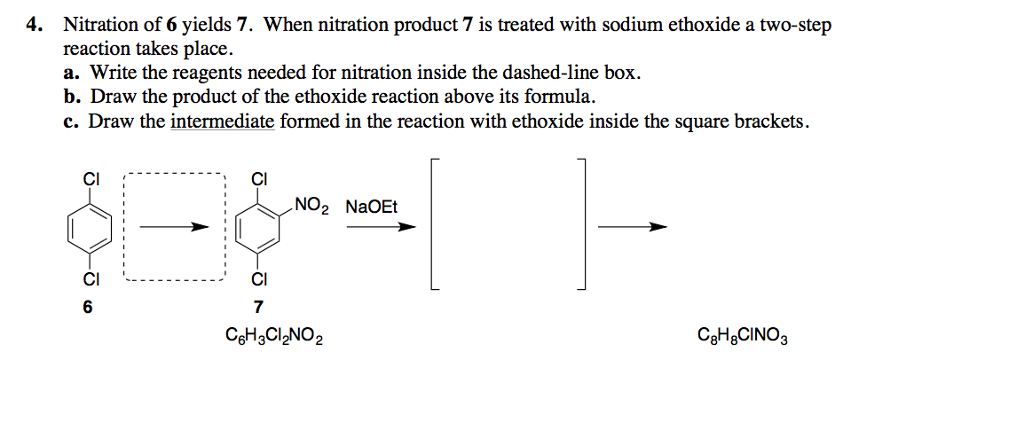 Solved 4. Nitration of 6 yields 7. When nitration product 7 | Chegg.com