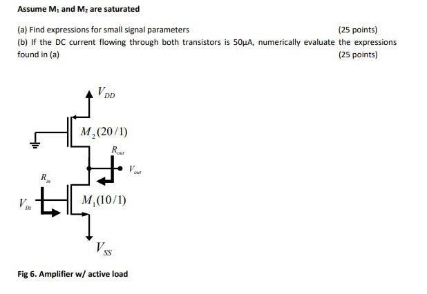 Solved Use the following device parameters for problems | Chegg.com